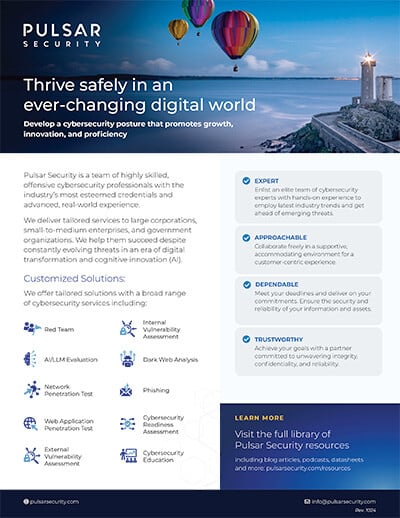 Pulsar Security Corporate Datasheet